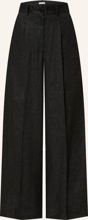 Mrs & Hugs Mrs & Hugs Marlenehose Aus Leinen schwarz