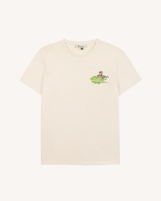 Faguo T-shirt &eacute;cru plant forever coton - ARCY