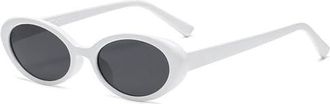 Generic Lunettes De Soleil Dext&eacute;rieur &Agrave; Petite Monture For Femmes, For Les Vacances, For La Conduite Et D&eacute;placements Quotidiens(White)