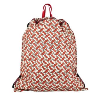 Burberry Pre-owned Sac &agrave; dos en nylon - Femme - Pre-owned - Rouge - Taille: ONE Size