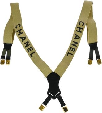 Chanel unisex, Pre-owned, Beige, Taille: ONE Size Bretelles Vintage Logo Pre-owned