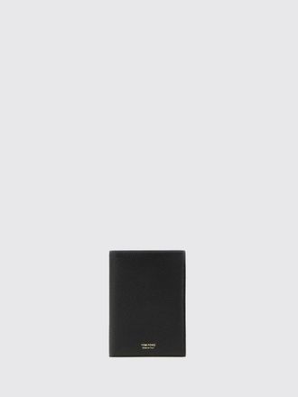 Tom Ford Portefeuille &agrave; deux volets en cuir de veau grain&eacute; avec logo
