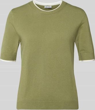 More & More Regular Fit Strickpullover mit Rundhalsausschnitt