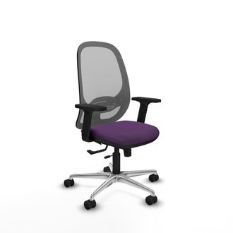 Piqueras y Crespo Cilanco B&uuml;rostuhl f&uuml;r Zuhause mit 2D-Armlehnen, h&ouml;henverstellbare Lendenwirbelst&uuml;tze, ausgestattet mit Syncro/Translack und Schneidschaum, mit Rollen 