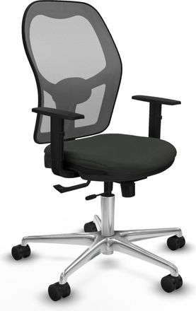 Piqueras y Crespo B&uuml;rostuhl mit 1D-Armen, h&ouml;henverstellbare Lendenwirbelst&uuml;tze, ausgestattet mit Syncro/Traslack und eingespritztem Schaum. Mit Rollen von 65 mm Nylon, 