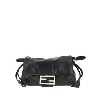 Fendi Small leather Baguette Soft bag Woman One Size