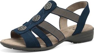 Jana Femme 8-28165-42 Sandale Plate, Bleu Marine, 36 EU Large