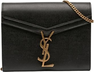 Saint Laurent Portefeuille &agrave; cha&icirc;ne Pre-owned - Femme - Pre-owned - Noir - Taille: ONE Size
