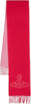 Vivienne Westwood unisex, Accessoires, Rouge, Taille: ONE Size Single Orb Double Scarf