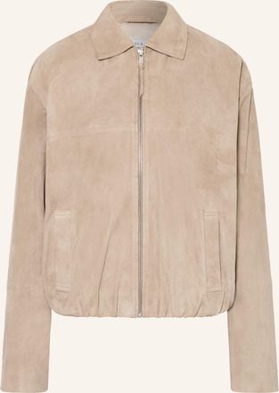 Mrs & Hugs Mrs & Hugs Lederjacke beige