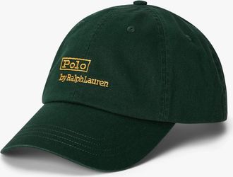 Polo Ralph Lauren Casquette brod&eacute;e en serg&eacute; de coton