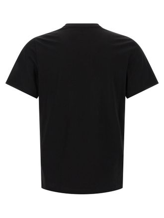 Moncler Logo-Patch Cotton T-Shirt - Black