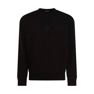 C.P. Company C.p. Company, Homme, Pulls, Noir, Taille: 2XL SweaT-shirt noir en coton avec col rond