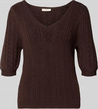 Freequent Pullover aus Viskose-Mix in Strick-Optik Modell Clarry