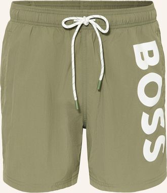 HUGO BOSS Badeshorts Octopus gruen