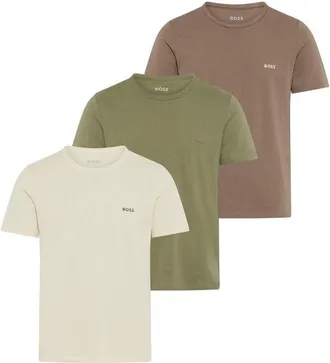 BOSS T-Shirt TShirtRN 3P Classic (3-tlg) mit Logostickerei