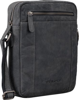 STILORD Fox Herrentasche Leder Vintage Messenger Bag Männer Handtasche klein für 10,1 bis 10,5 Zoll iPad Tablethülle Männer Handtasche Echtleder, Farbe:avaro 