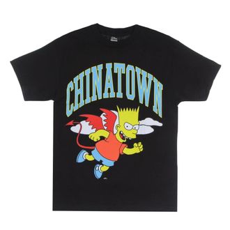 Market Market, Homme, Tops, Noir, Taille: M Devil Arc Tee the Simpsons Noir