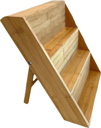 Generic Gew&uuml;rzst&auml;nder mit 3 Ebenen, aus Holz, platzsparendes und multifunktionales K&uuml;chenregal f&uuml;r Gew&uuml;rze, Parfums, Sammler, Nahrungserg&auml;nzungsmittel, Kosmet