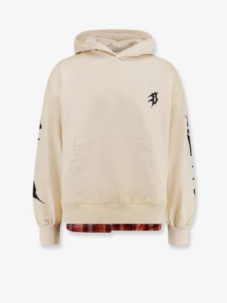 Barrow Cotton sweatshirt with logo print on the front - BARROW - gender_Man