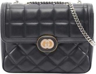Gucci Pre-owned Sac bandouli&egrave;re en cuir Deco - Femme - Pre-owned - Noir - Taille: ONE Size