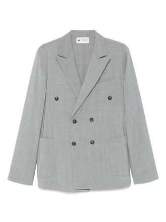 The Editor blazer à design chiné - Gris