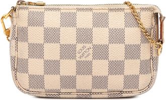 Louis Vuitton Crossbody Bags - Damier Azur Mini Pochette Accessoires - Gr. unisize - in Weiß - für Damen
