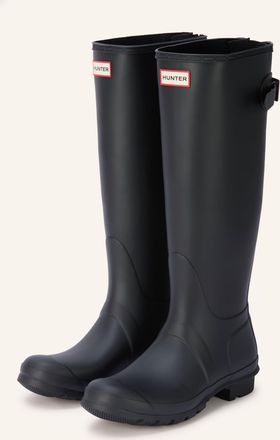 Hunter Gummistiefel Original Tall Back Adjustable schwarz