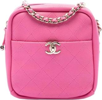 Chanel Sac bandouli&egrave;re mini matelass&eacute; doccasion en ch&egrave;vre - Femme - Pre-owned - Rose - Taille: ONE Size