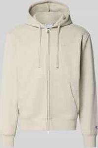 Champion Sweatjacke mit Label-Stitching und K&auml;nguru-Tasche