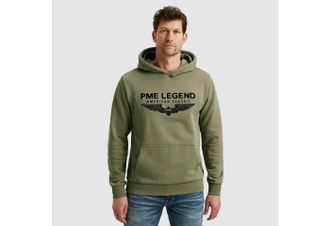PME Legend Kapuzensweatshirt Hooded soft terry with logo mit Logo Print
