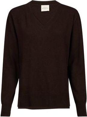 Petite Mendigote Pull Miles ample col v en laine et cachemire