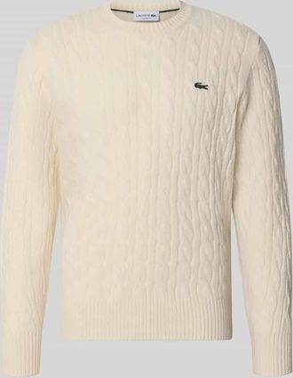 Lacoste Regular Fit Pullover aus reiner Wolle