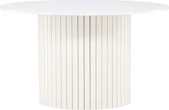 Paris Prix Table &agrave; Manger Ronde Haron 110cm Blanc