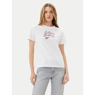 HUGO BOSS T-Shirt Damacia_5 50540237 Wei&szlig; Regular Fit