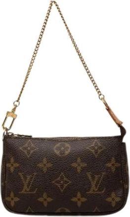 Louis Vuitton Mini Pochette Accessoires Pre-owned - Femme - Pre-owned - Brun - Taille: ONE Size