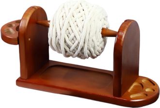 Generic Häkelgarnhalter, Garnhalter zum Häkeln | Häkelnadelhalter aus Holz für Garne | Garnknäuelhalter, Garnrollenhalter für Häkelfreunde, Spinner für Häkelg