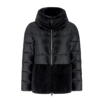 Herno Ultraleichte Damenjacke aus Kunstfell - - Jackets - Damen - Schwarzk - S