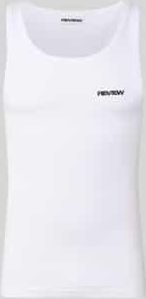 Review Tanktop in Ripp-Optik mit Logo