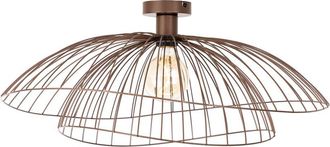 QAZQA Smarte Deckenleuchte Bronze mit doppeltem Schirm 45cm inkl. WiFi G95 - Pua