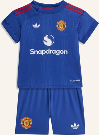 adidas Manchester United 26/27 Mini-Ausw&auml;rtsausr&uuml;stung blau