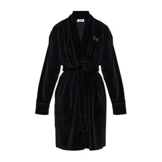 Moschino Bademantel aus der Active-Linie - - Nightwear & Lounge - Damen - Schwarzk - S