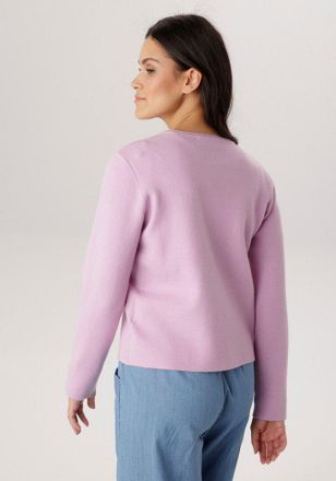 Aniston Strickjacke mit Rollkante am Ausschnitt und schmucken Kn&ouml;pfen - NEUE KOLLEKTION