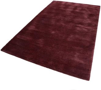 Esprit Tapis shaggy doux uni Loft Esprit Home Bordeaux 70x140