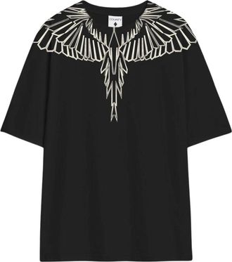 Marcelo Burlon Homme, Tops, Noir, Taille: XL Jersey T-Shirt