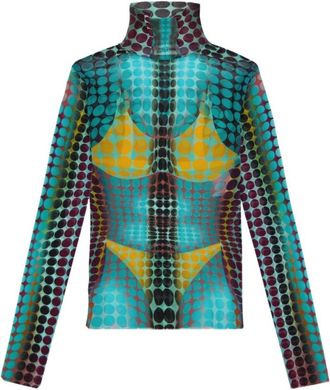 Jean Paul Gaultier Femme, Vestes, Multicolore, Taille: 38 FR Top