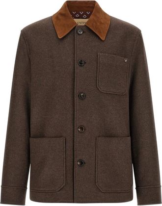 Valentino Garavani Veste Caban - Homme - Vestes - Brun - Taille: L