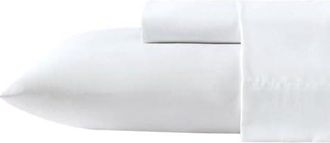 Nautica Queen-Size-Bettlaken-Set, Tiefe Taschen, Spannbetttuch und Kissenbezug, l&auml;ssige Heimdekoration (einfarbig, wei&szlig;, Queensize)