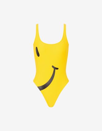 Moschino Maillot de bain une pi&egrave;ce Smiley Lycra - Jaune