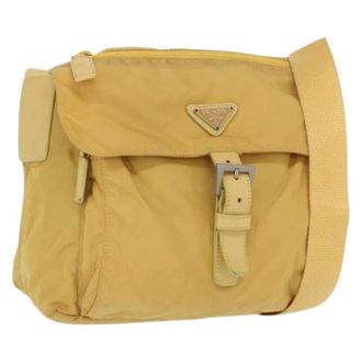 Prada Sac bandouli&egrave;re en nylon Pre-owned - Femme - Pre-owned - Jaune - Taille: ONE Size